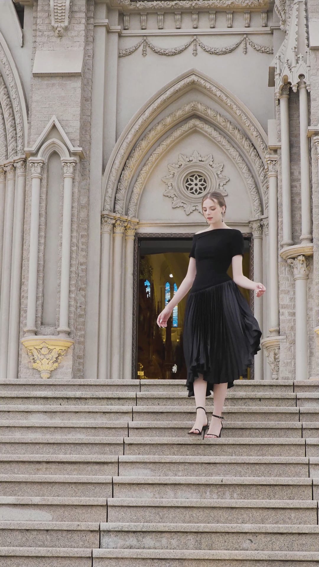 Alina Drop Waist Pleated Synthetic Velvet Midi Dress – DARLING DIVA